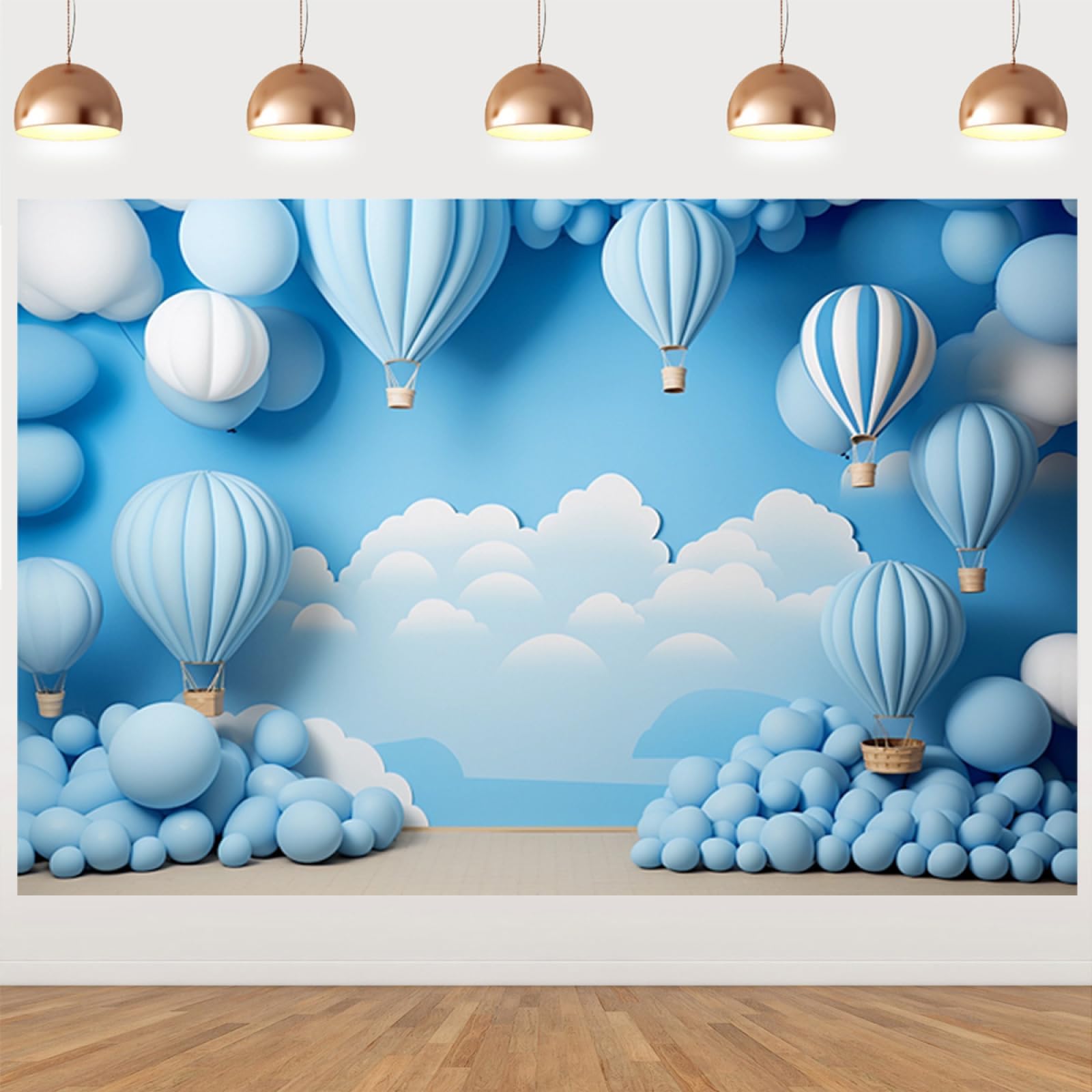 Amazon.com : Vinyl Boy 1st Birthday Backdrop Children's 1st Birthday ...