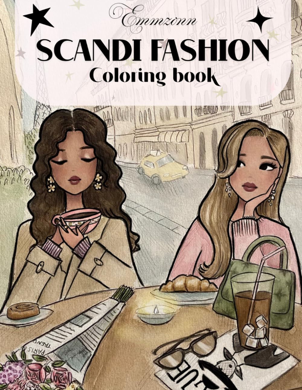 Scandi fashion coloring book, Emmzonn: Fashion illustrations, girlhood & Self-Care : Sindeby ...