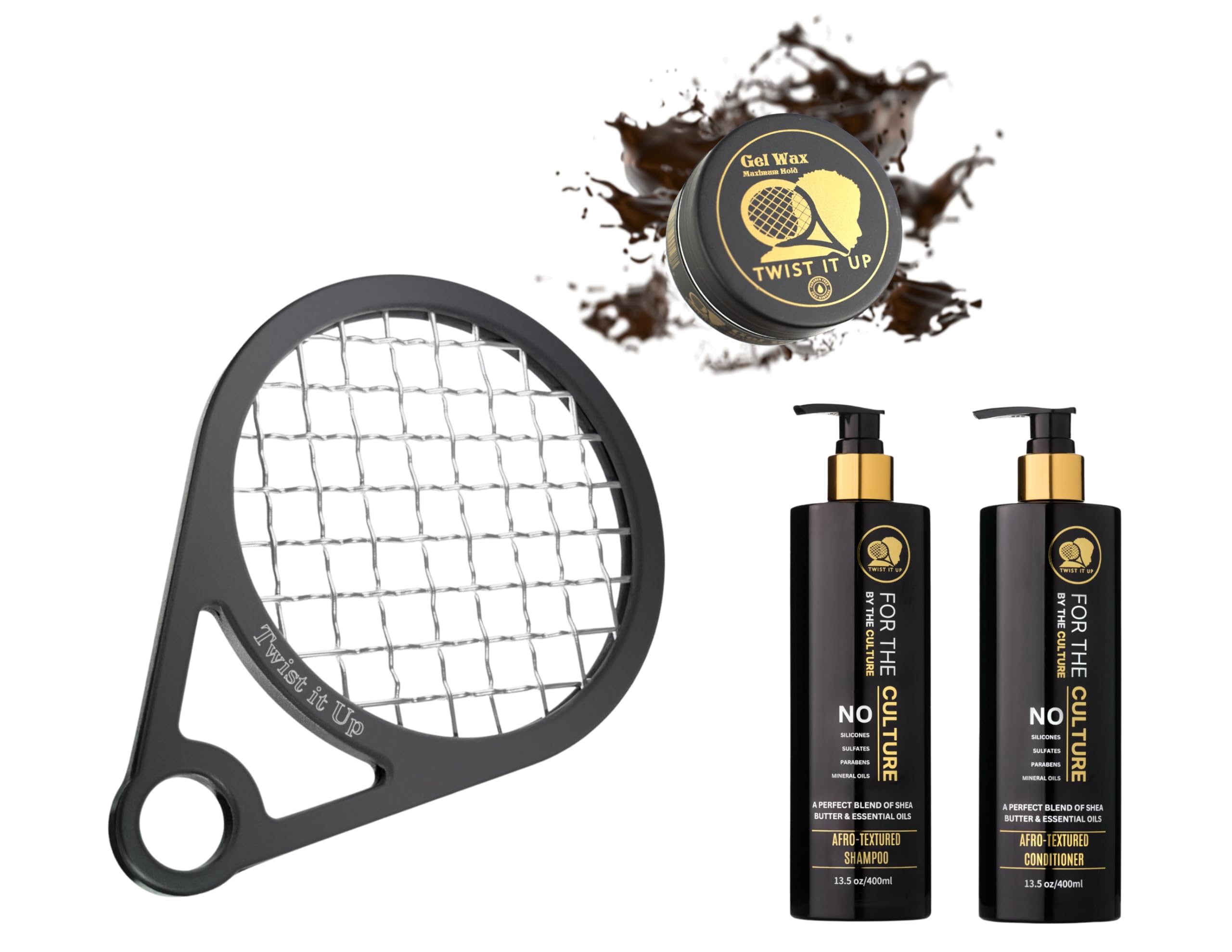 Amazon.com : Ultimate Saving bundle - Twist It Up Comb (Black) with Gel ...