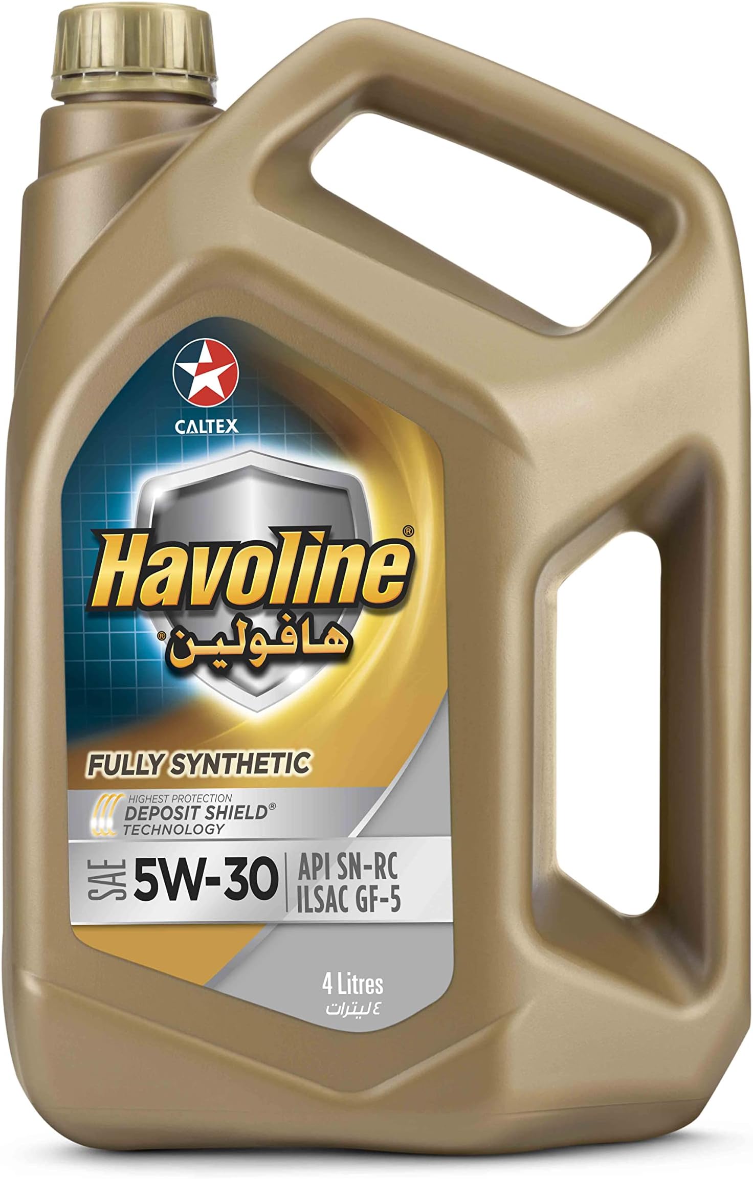 GASOLINE ENGINE OIL HAVOLINE FULLY SYNTHETIC 5W-30 (4X4L) SN CALTEX ...