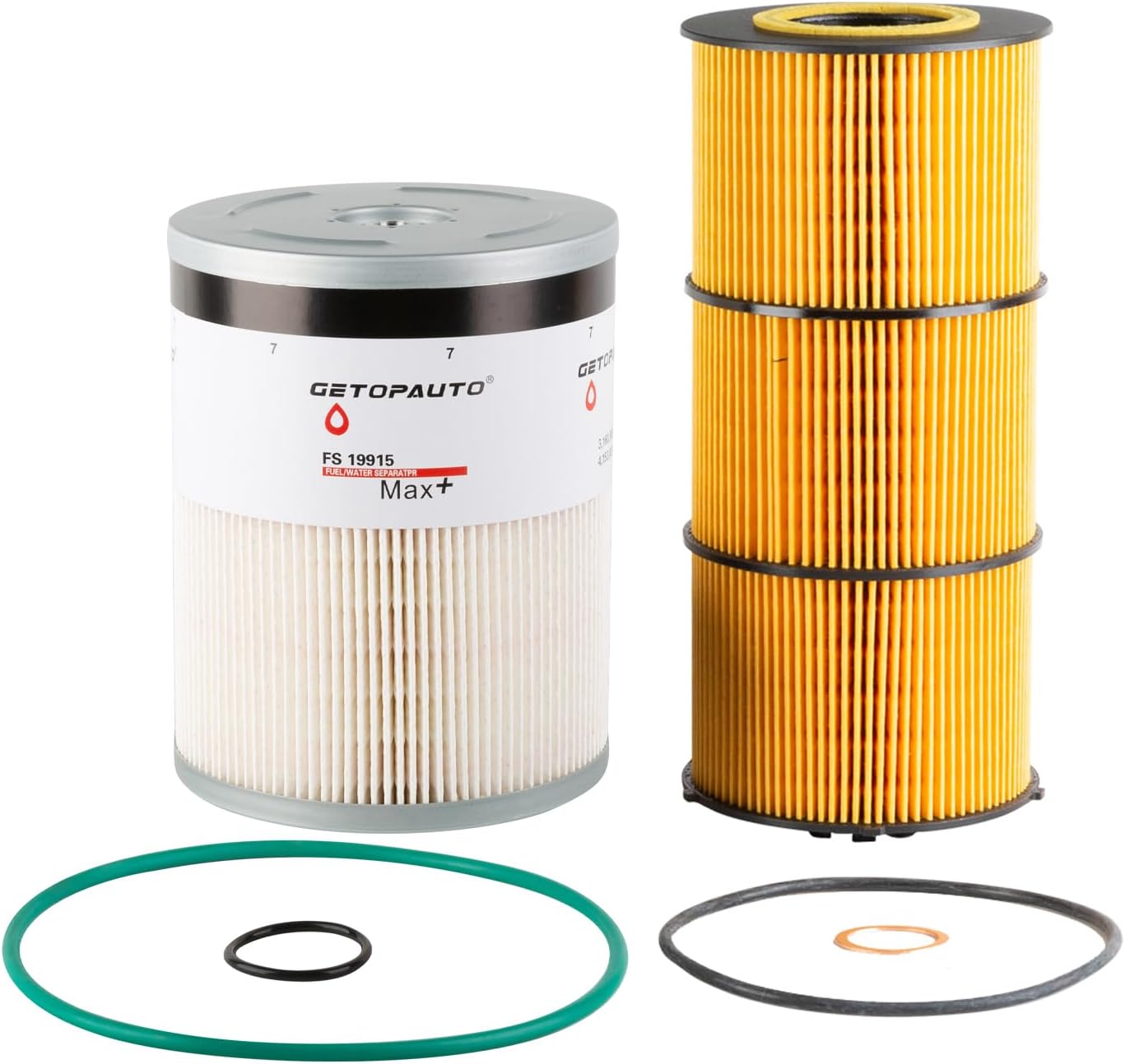 Amazon.com: GETOPAUTO P551005 Oil Filter FS19915 Fuel Water Separator ...