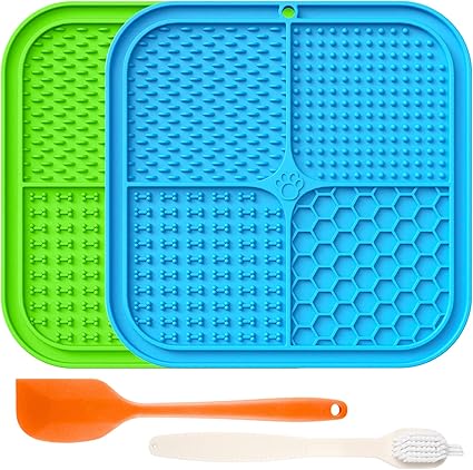 Licky Mats for Dogs and Cats, Premium Lick Mats with Suction Cups for ...