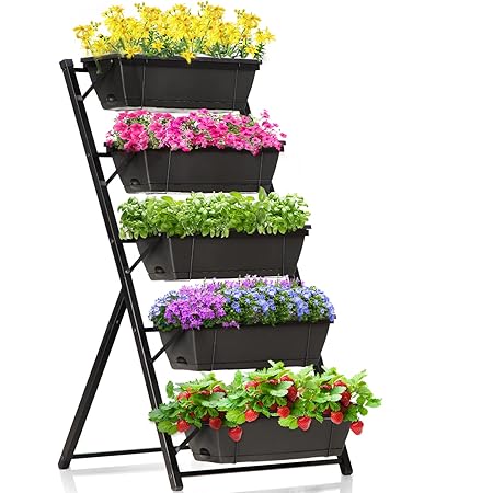 Amazon.com: 6-Ft Raised Garden Bed - Vertical Garden Freestanding ...