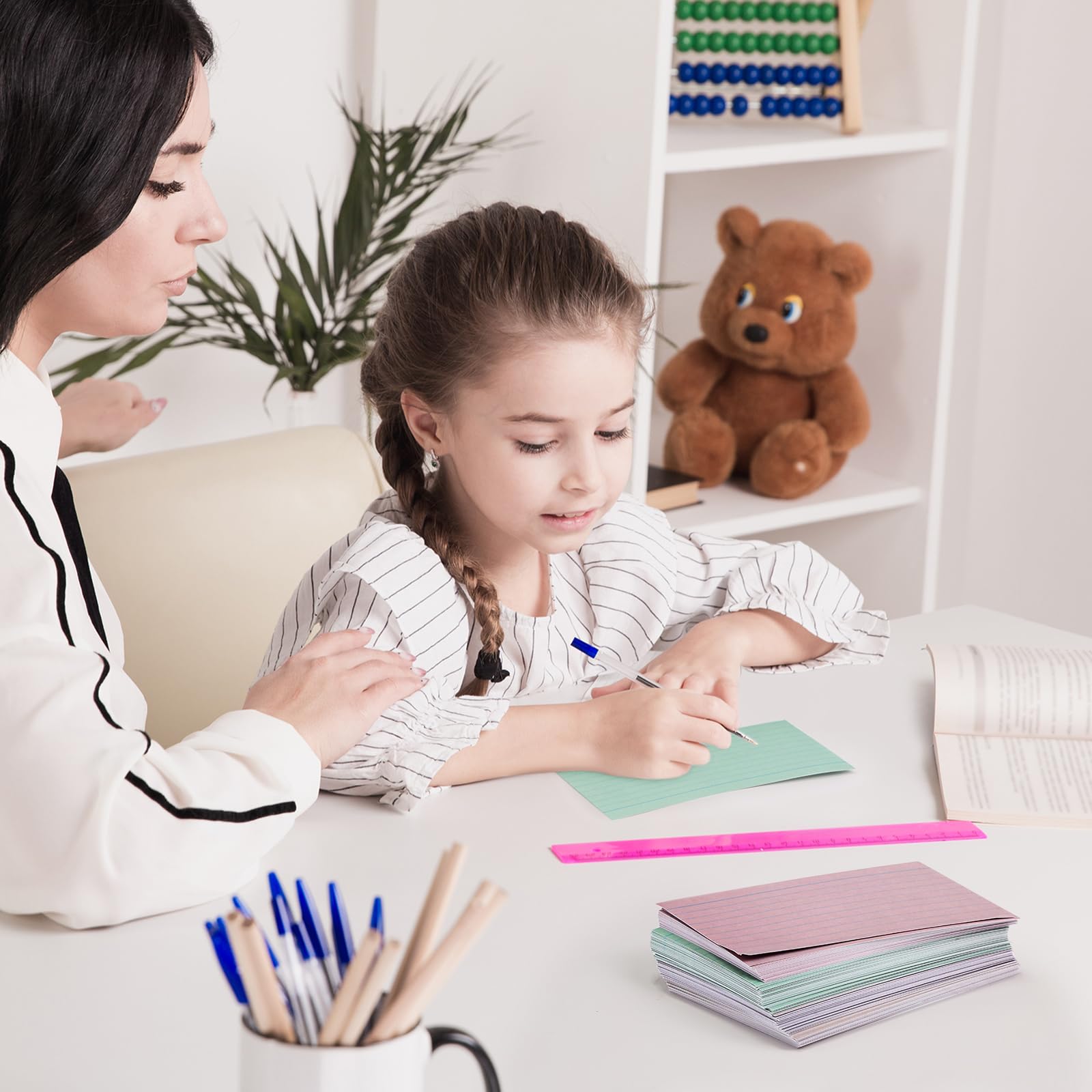 Snapklik.com : Fainne 2100 Pcs Ruled Index Cards Assorted Color Note ...