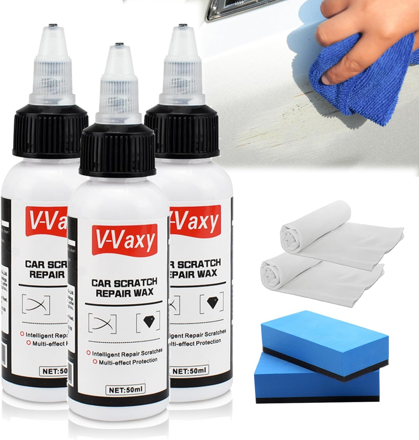 Amazon.com: V-Vaxy Car Scratch Repair Wax, Car Buff Out Scratch ...