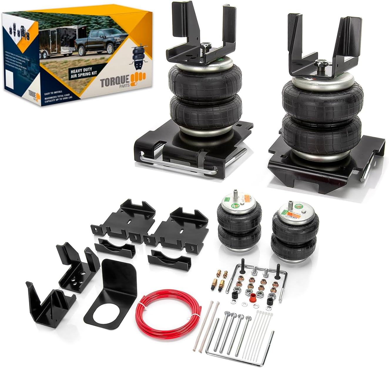 Amazon.com: TORQUE Airbag Air Bag Suspension Kit for 1997-2003 Ford ...
