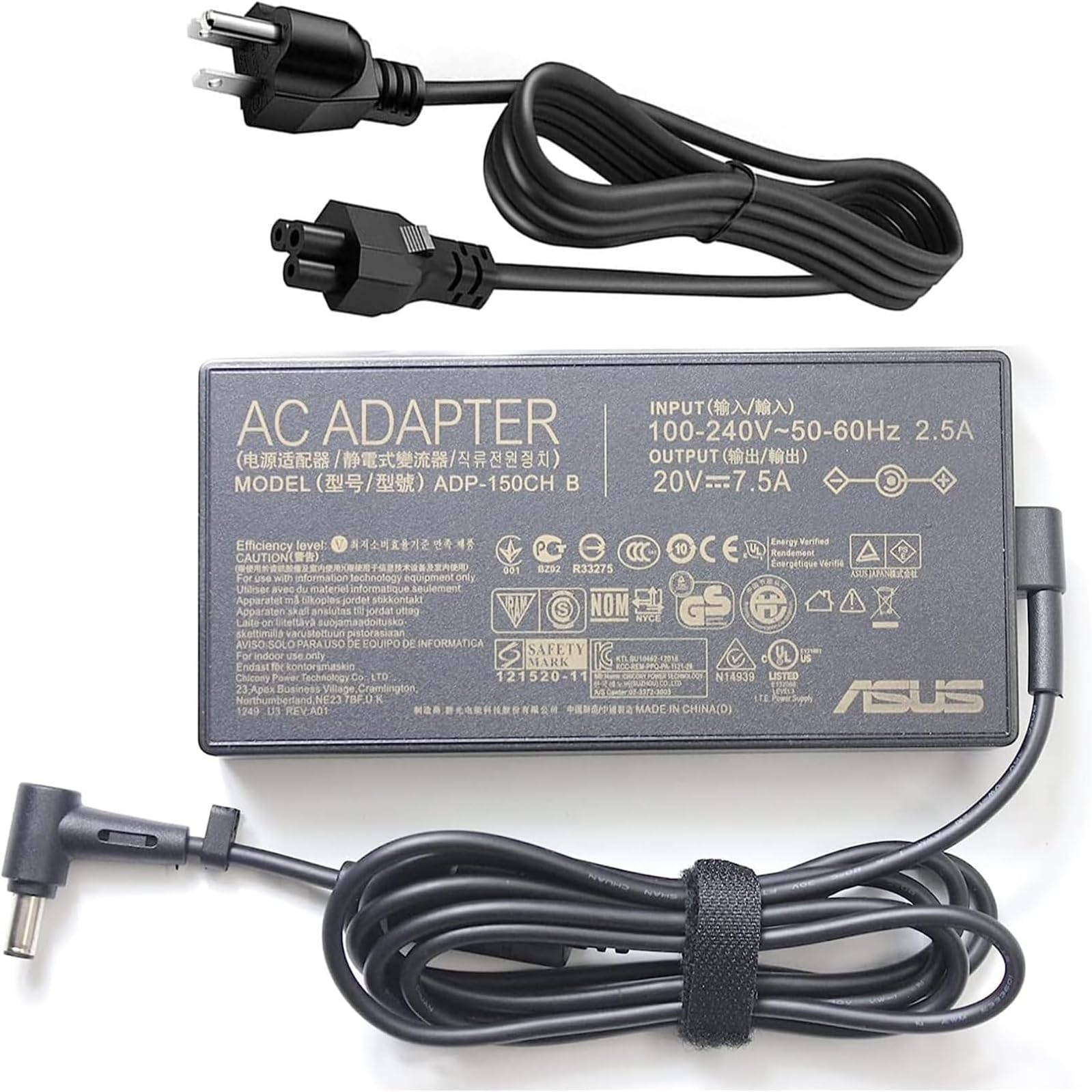 Amazon.com: 150W 20V 7.5A 6.0x3.7mm AC Adapter Fit for Asus A18-150P1A ...