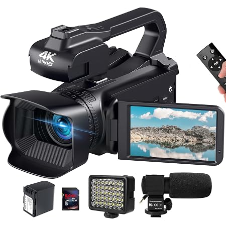 Amazon.com : VETEK Video Camera 8k Camcorder 48MP UHD WiFi IR Night ...