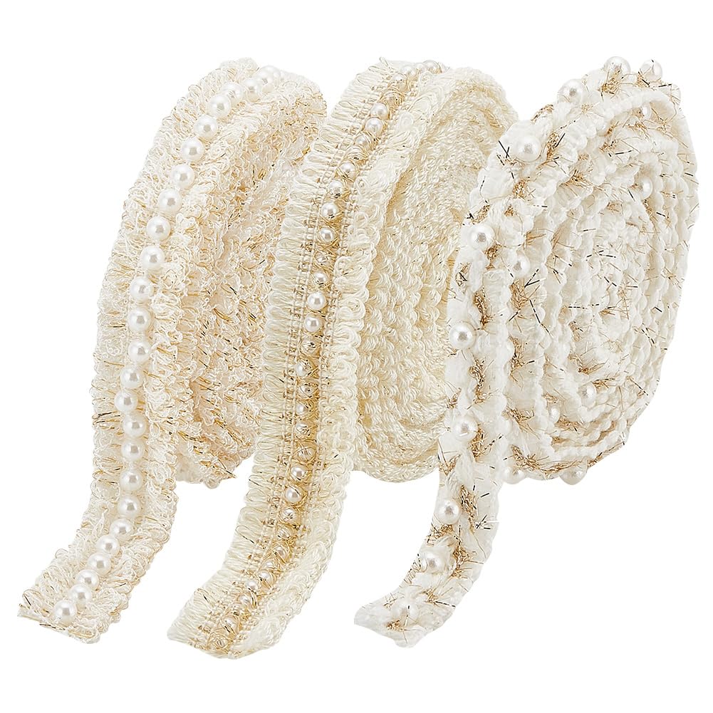 Amazon.com: PH PandaHall 6 Yards 3 Styles Braided Lace Ribbons with ...