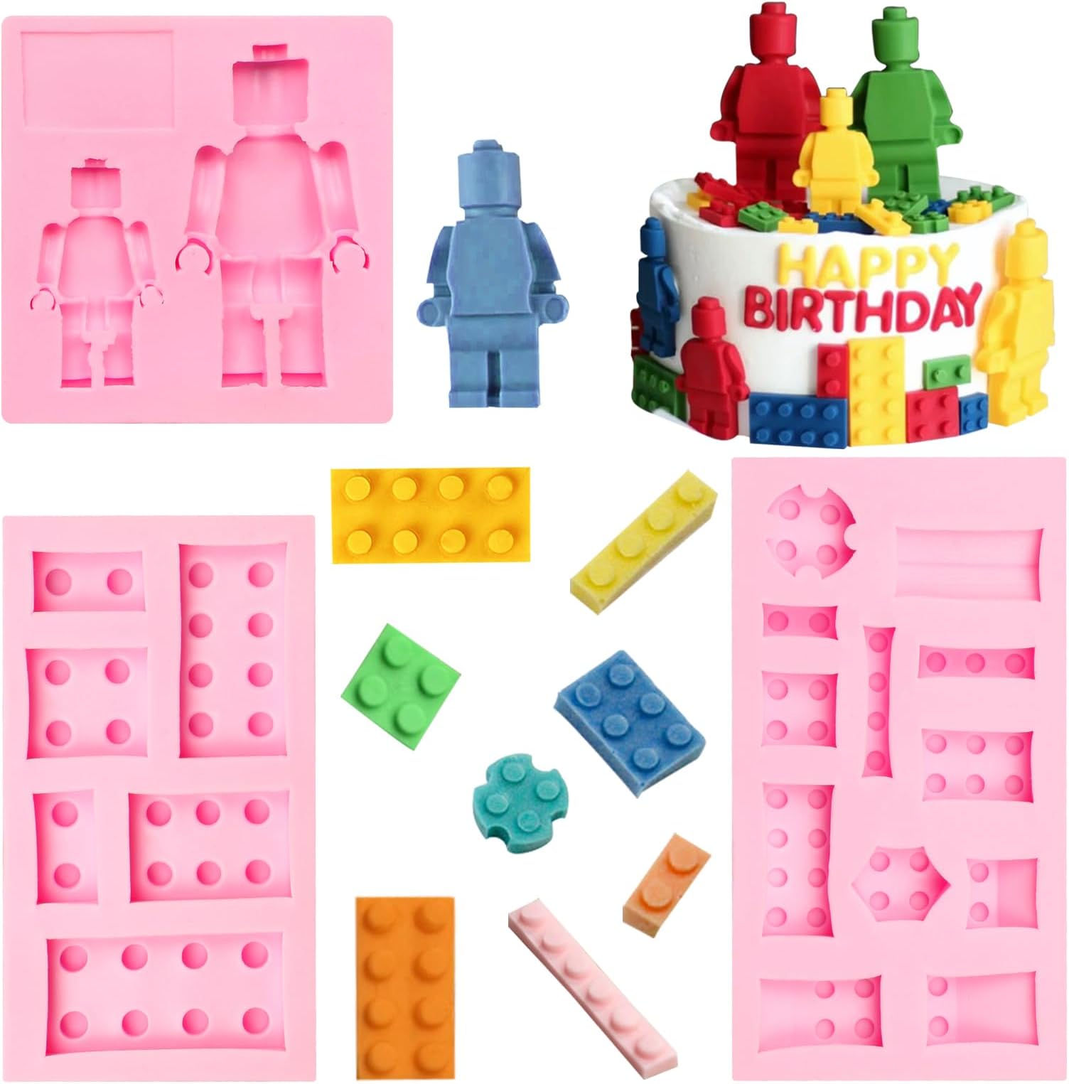 Amazon.com: INKU Chocolate brick Candy Silicone Mold (6) : Home & Kitchen
