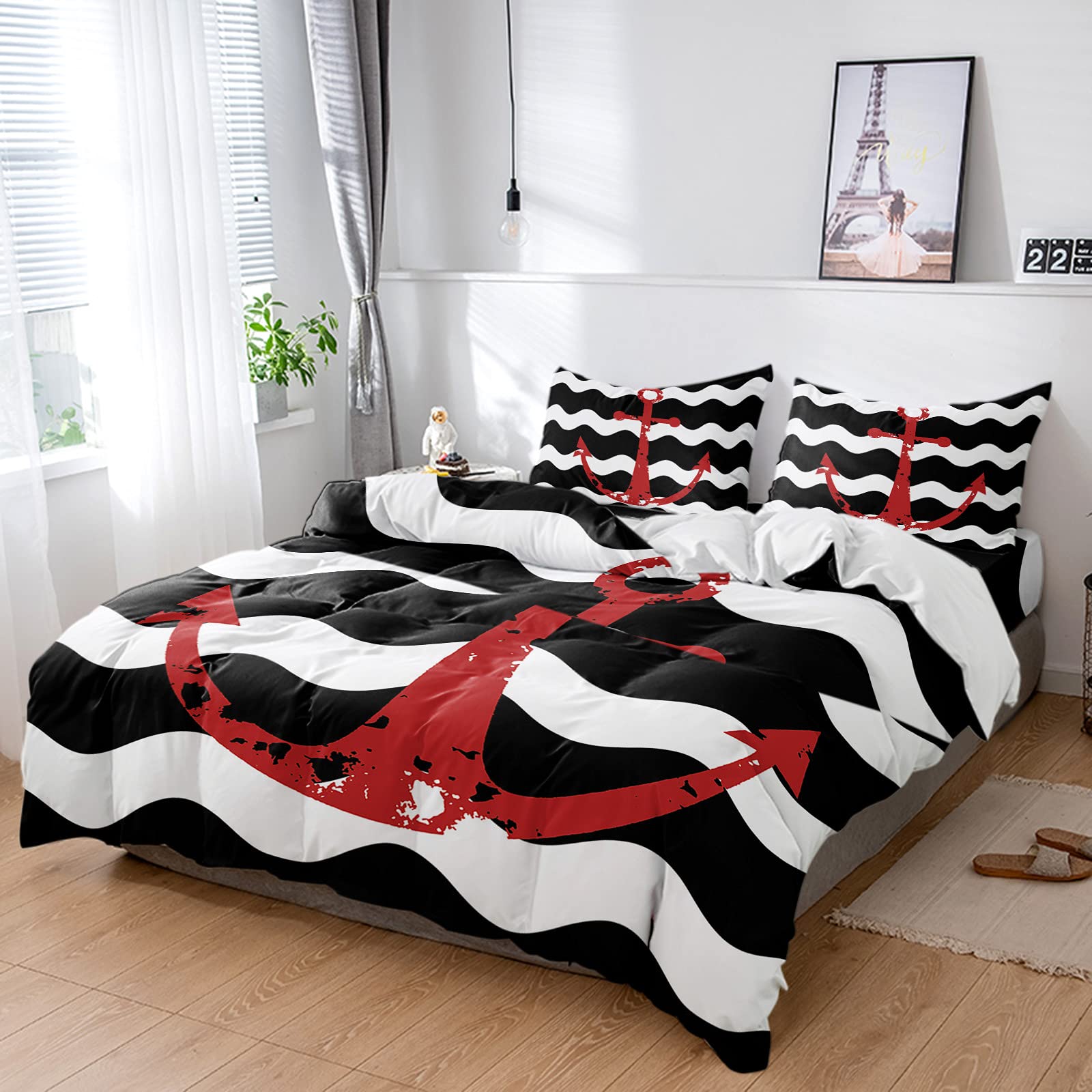 Red Chevron Comforter