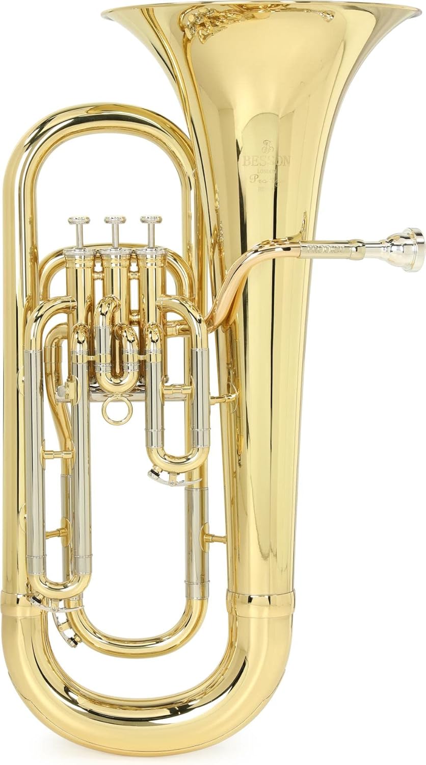Amazon.com: Besson BE162 Prodige Student Euphonium - 3 Valves, Lacquer ...