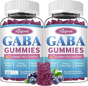 Amazon.com: 2 Pack GABA Gummies for Adults, Relaxation, Zzz & Mood ...