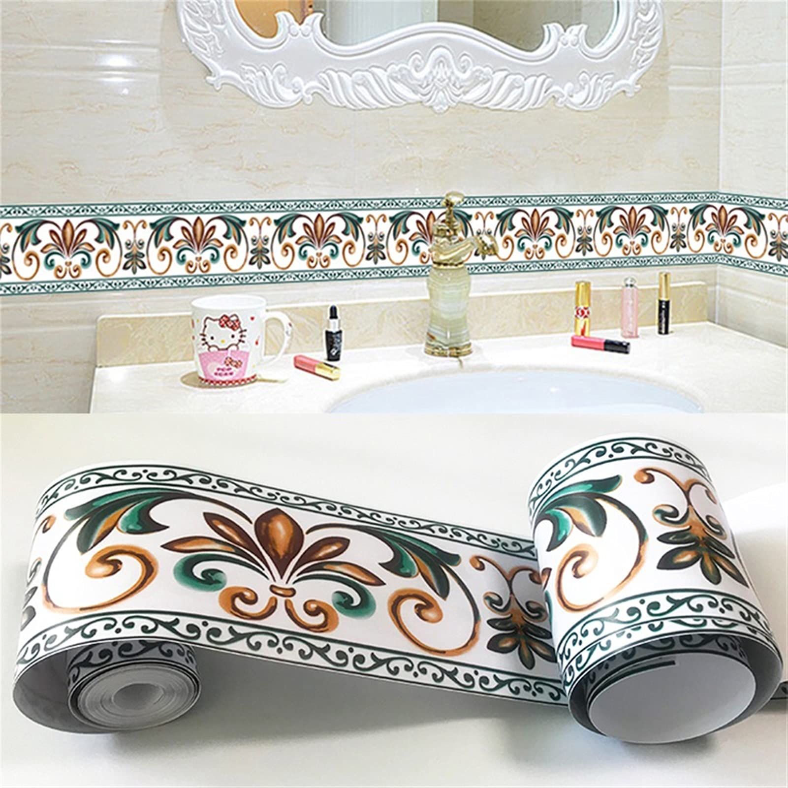 Bathroom Wallpaper Borders HASTHIP® 2 Roll Peel And Stick Wallpaper