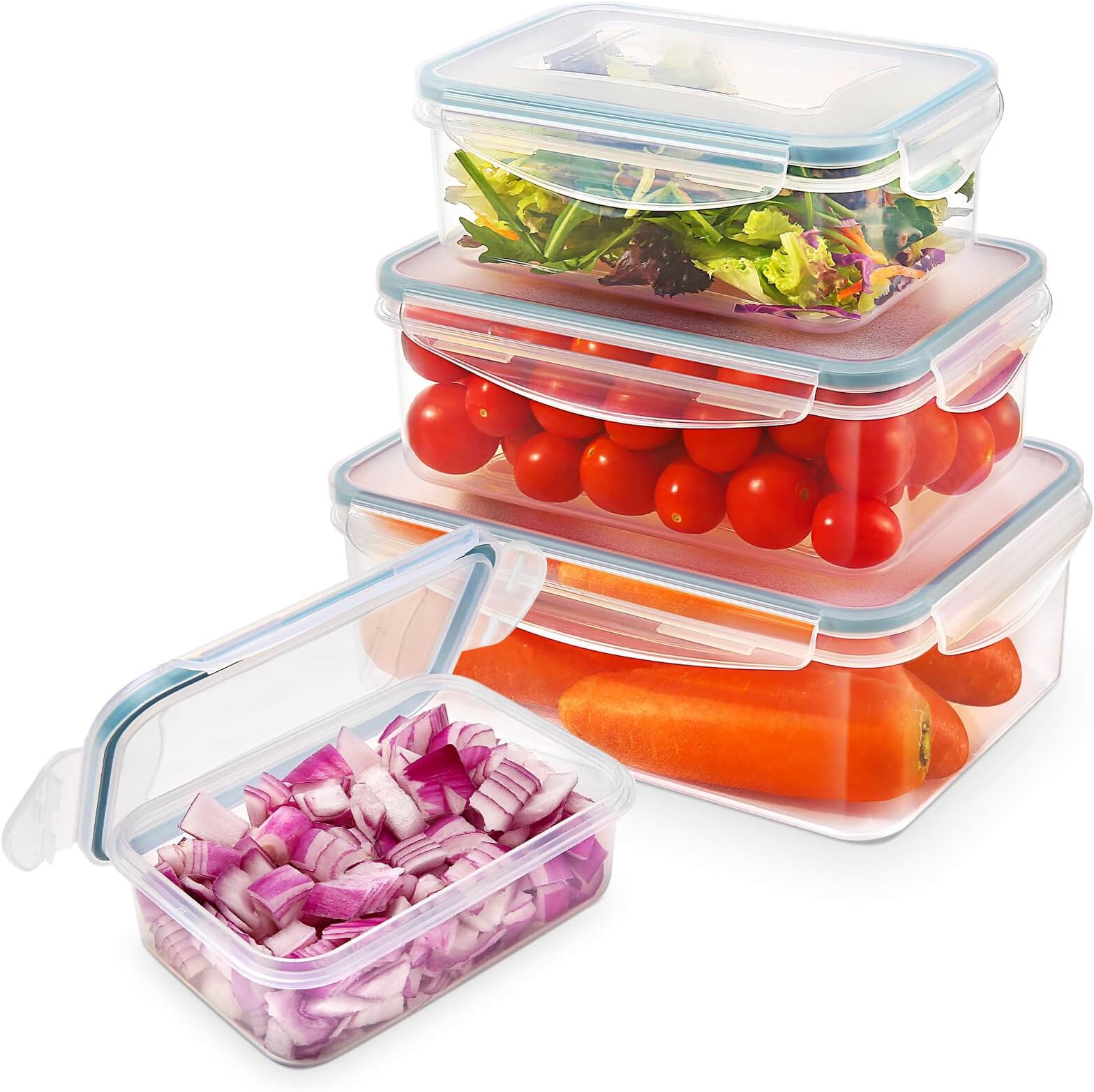 Amazon.com: OSTBA APPLIANCE 4 PCS Food Storage Container 3.7L, Cereal ...