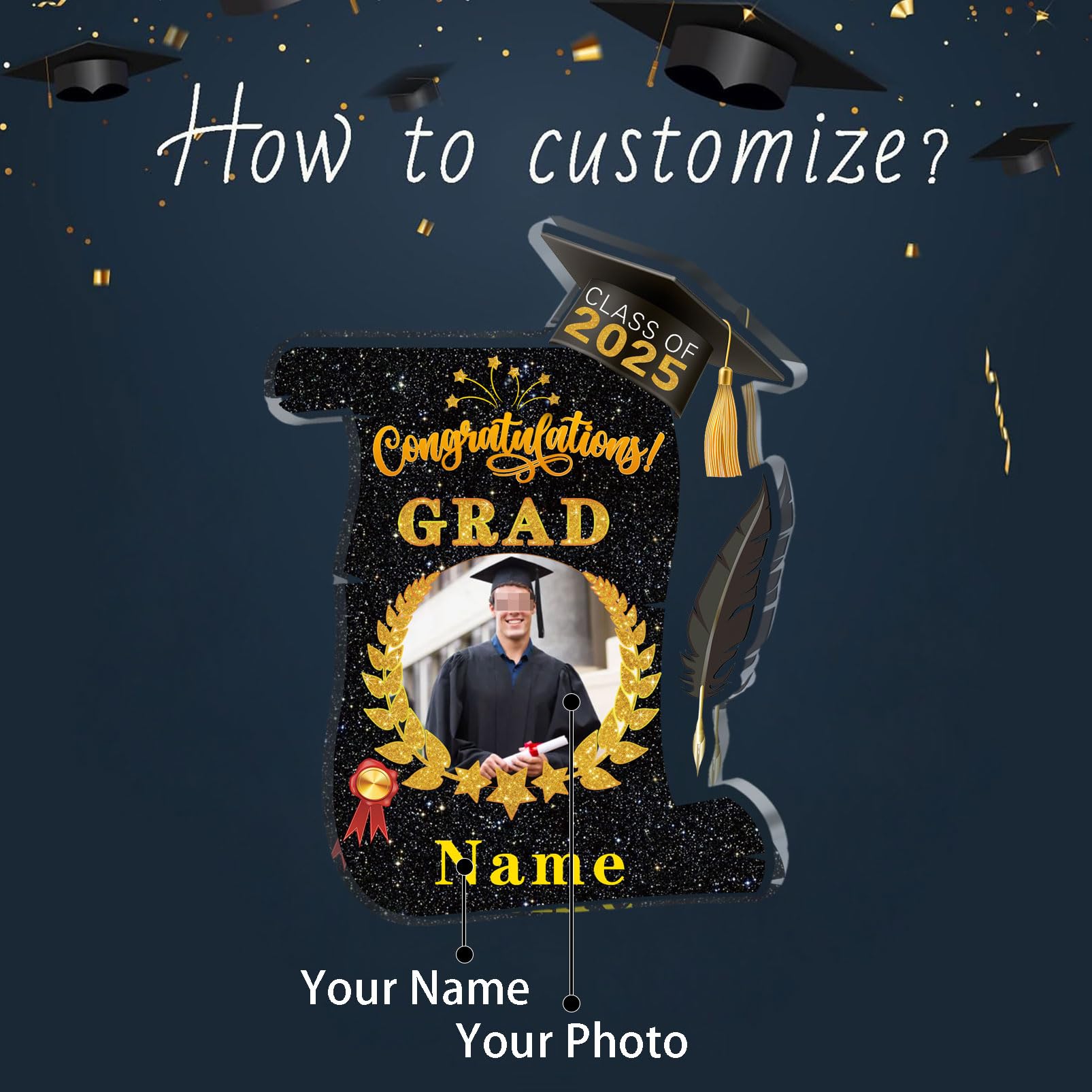 Snapklik.com : Dicodes Discodes Personalized Graduation Gift Class Of ...