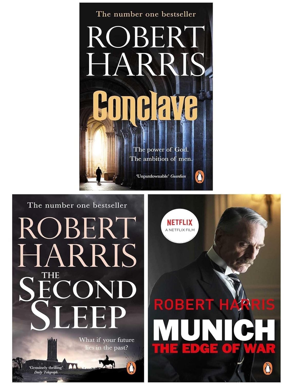 Robert Harris 3 Books Collection Set (Conclave, The Second Sleep ...