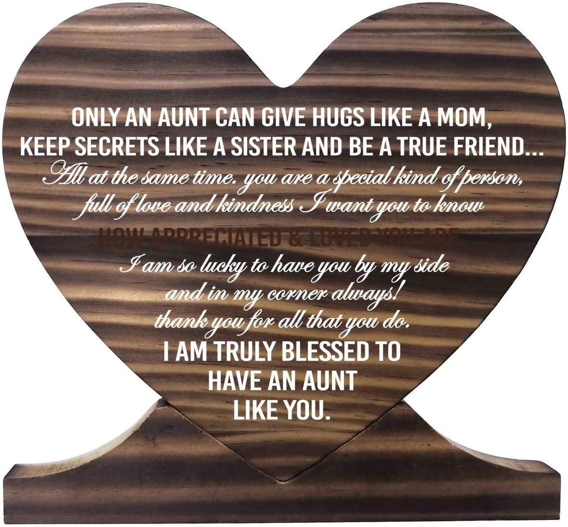 Amazon.com: Aunt Gift Printed Wood Plaque, Wood Sign, New Aunt Gift ...