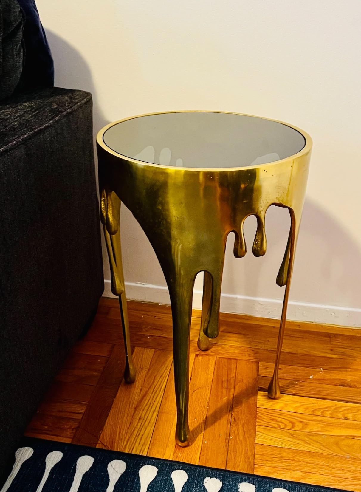 $33/mo - Finance Deco 79 Aluminum Drip Accent Table with Melting Design ...