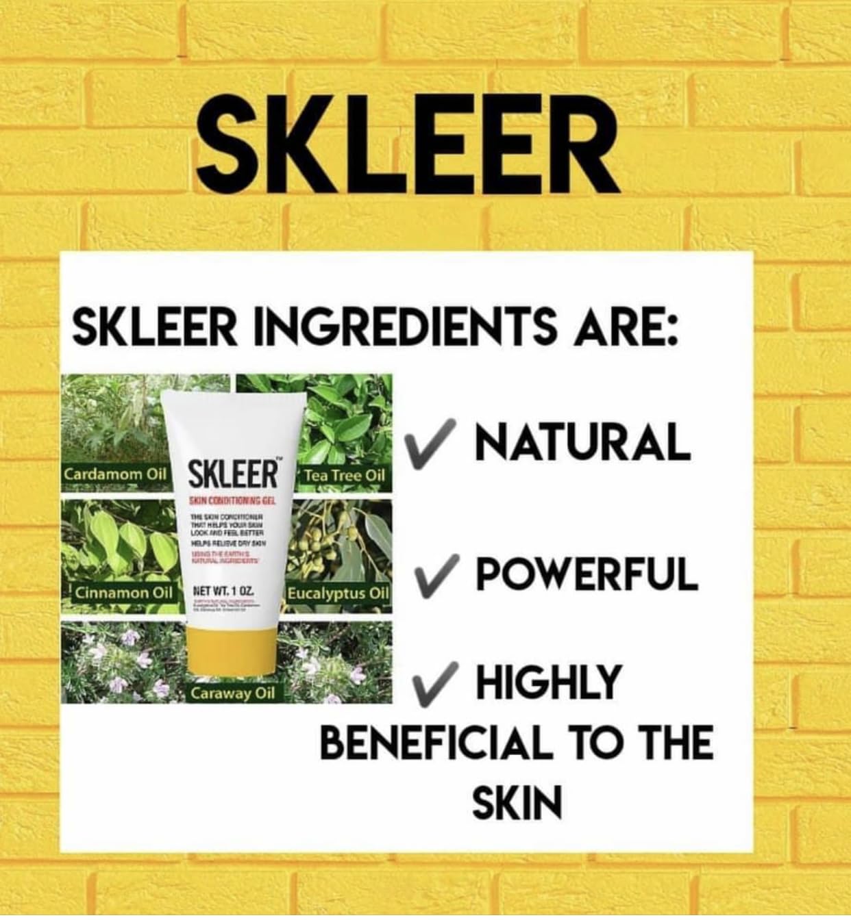 Para uma pele mais bonita naturalmente, use SKLEER (75ml/70g ...