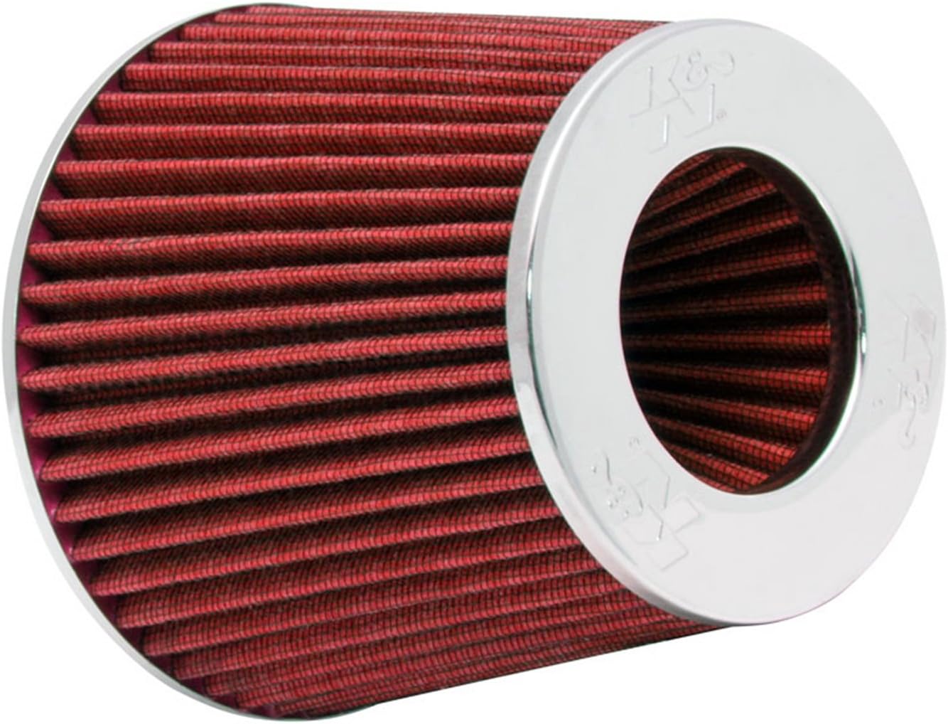 K&N RG-1001RD Universal Clamp-On Air Filter: Round Tapered, 102 mm/89 ...