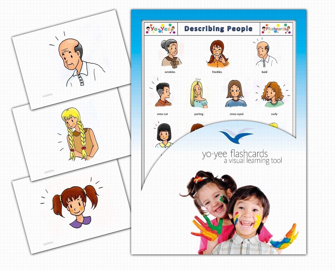 Describing People Flashcards For Kids Kids Pages Hair 2