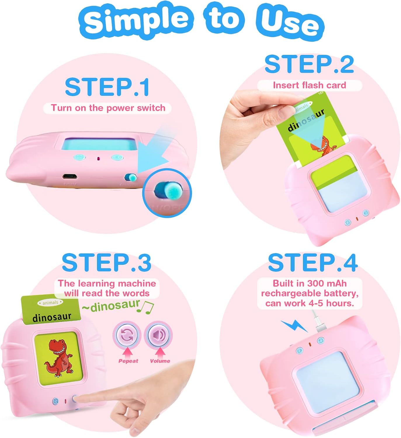TimingSXD Spanish Flash Cards for Kids,Bilingual Flash Cards for ...