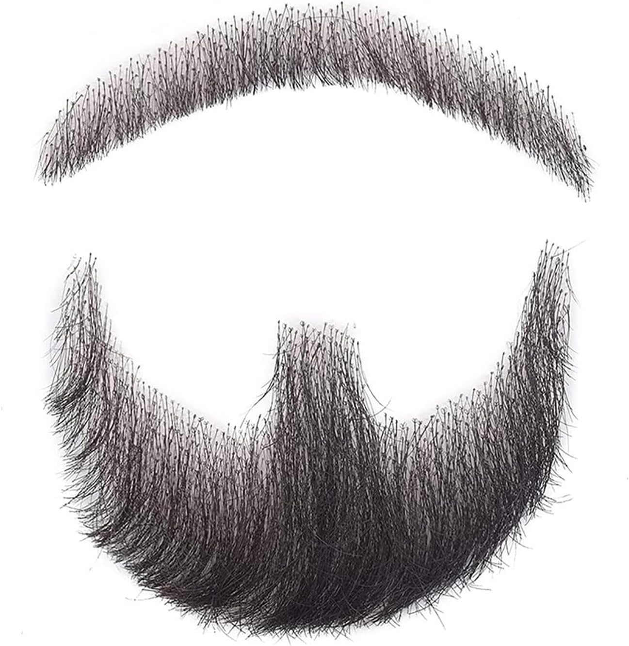 Amazon.com : Alinyasha Fake Beard Realistic 100% Human Hair Full Hand ...