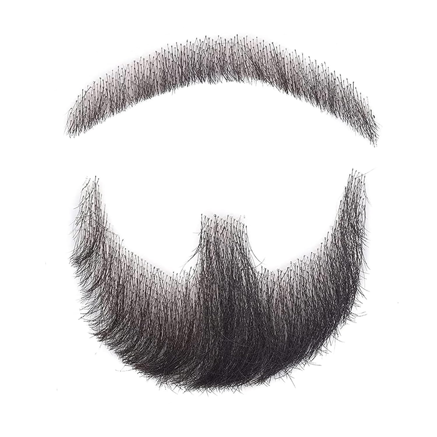 Amazon.com: Gizane Fake Beard 100% Human Hair Full Hand Tied Realistic Fake Mustache Lace ...