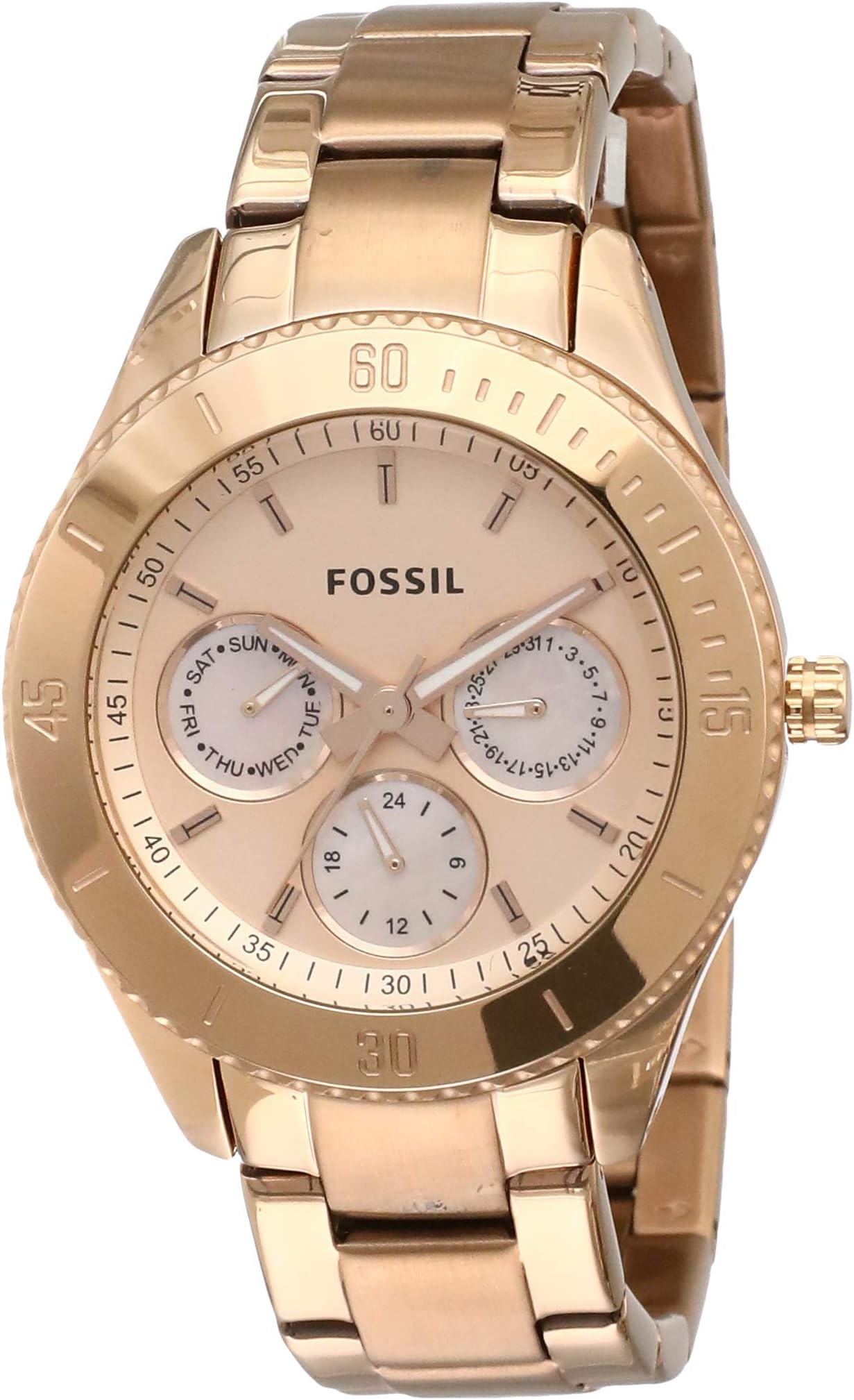 Fossil Stella Analog Rose Gold Dial Women's Watch-ES2859 : Amazon.in ...