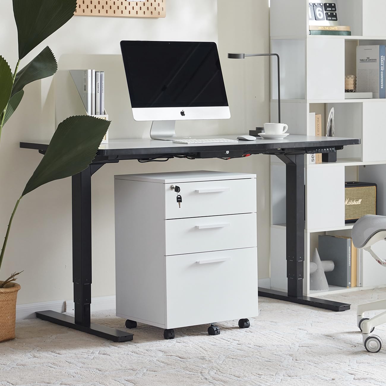 Snapklik.com : VICLLAX 2 Drawer Mobile File Cabinet