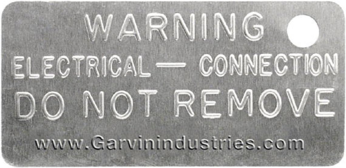 5 Pcs, Jiffy Ground Tag to Warn of Electrical Connection to Indicate ...