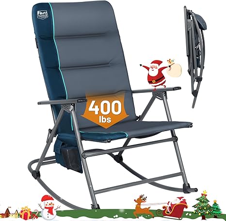 Amazon.com: TIMBER RIDGE Oversized Folding Rocking Camping Chair ...