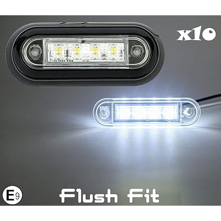 HELLA TYPE LED FLUSH FIT KELSA LIGHT BAR MARKER LAMP LIGHT 12v 24v ...