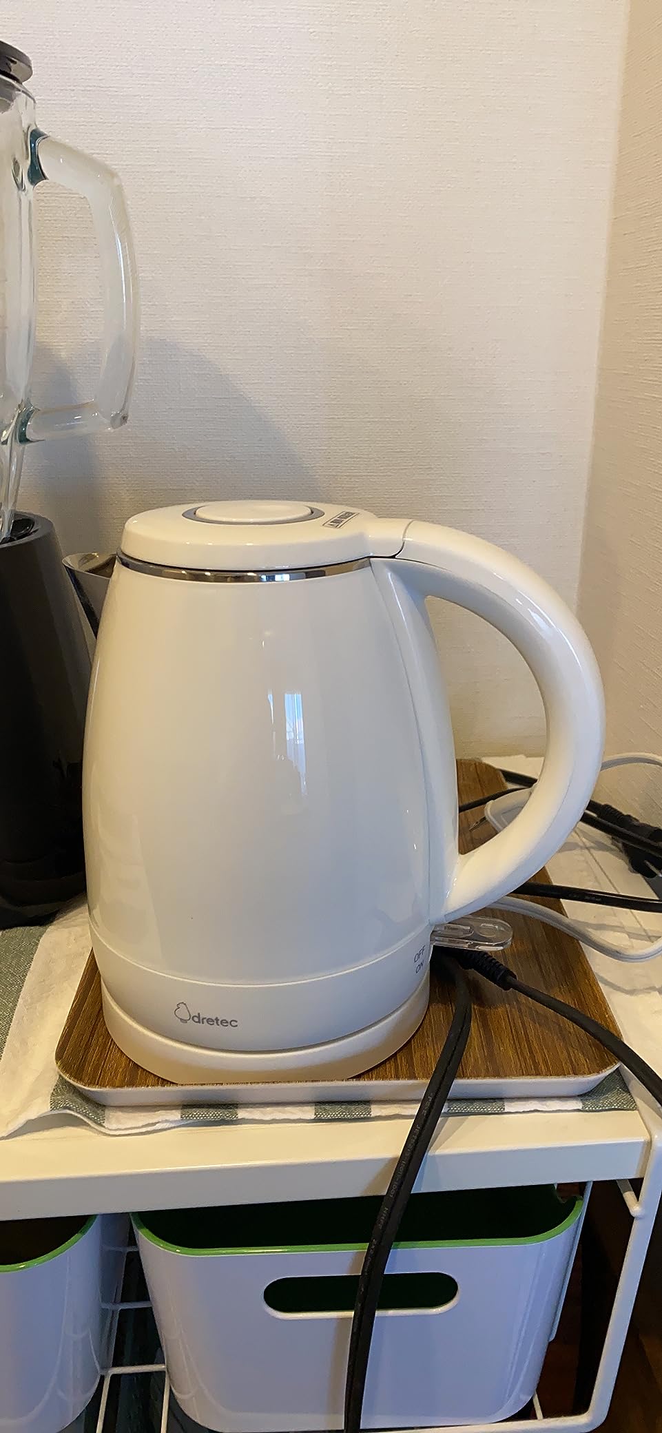 Amazon | dretec(ドリテック) ステンレスケトル 0.8L PO-151WTDI ホワイト | ドリテック(dretec) | 電気ケトル 通販