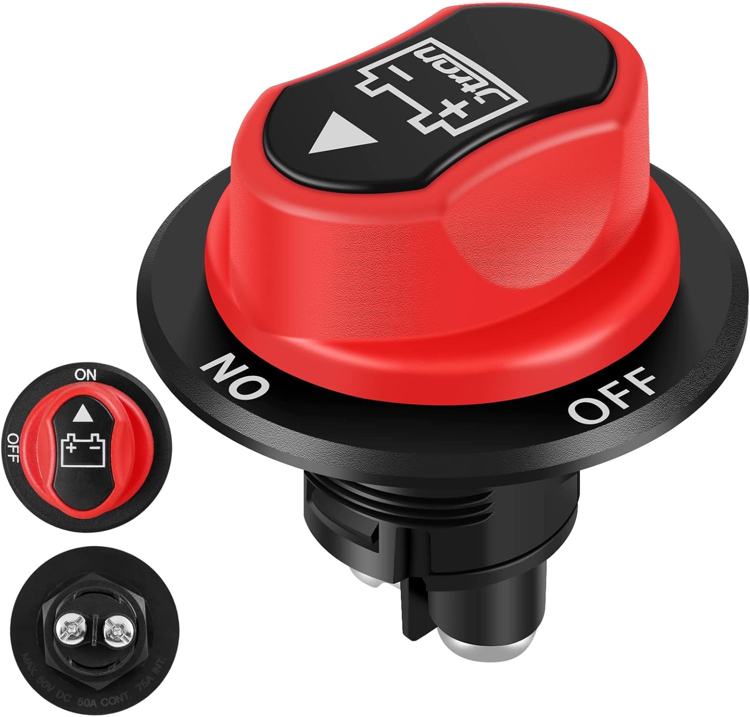 Amazon.com: Battery Disconnect Switch 12V-48V Battery Power Cut Off ...