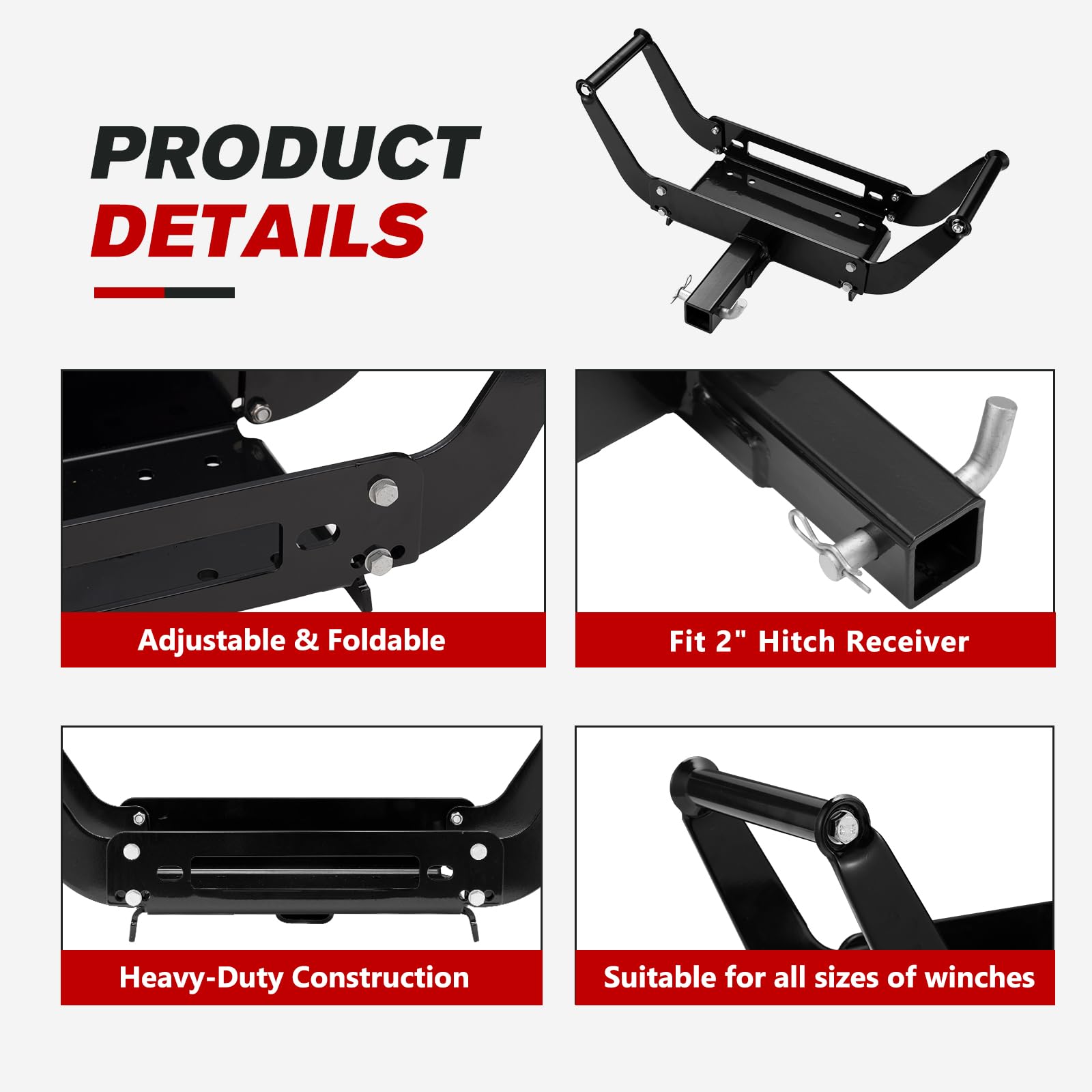 Universal Winch Plate Measurements Amazon.com: EYOUHZ Universal Winch