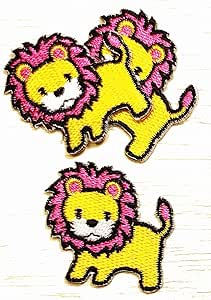 Amazon.com: Truly Small Pink Lion Patch for Costume Sew on Iron on ...