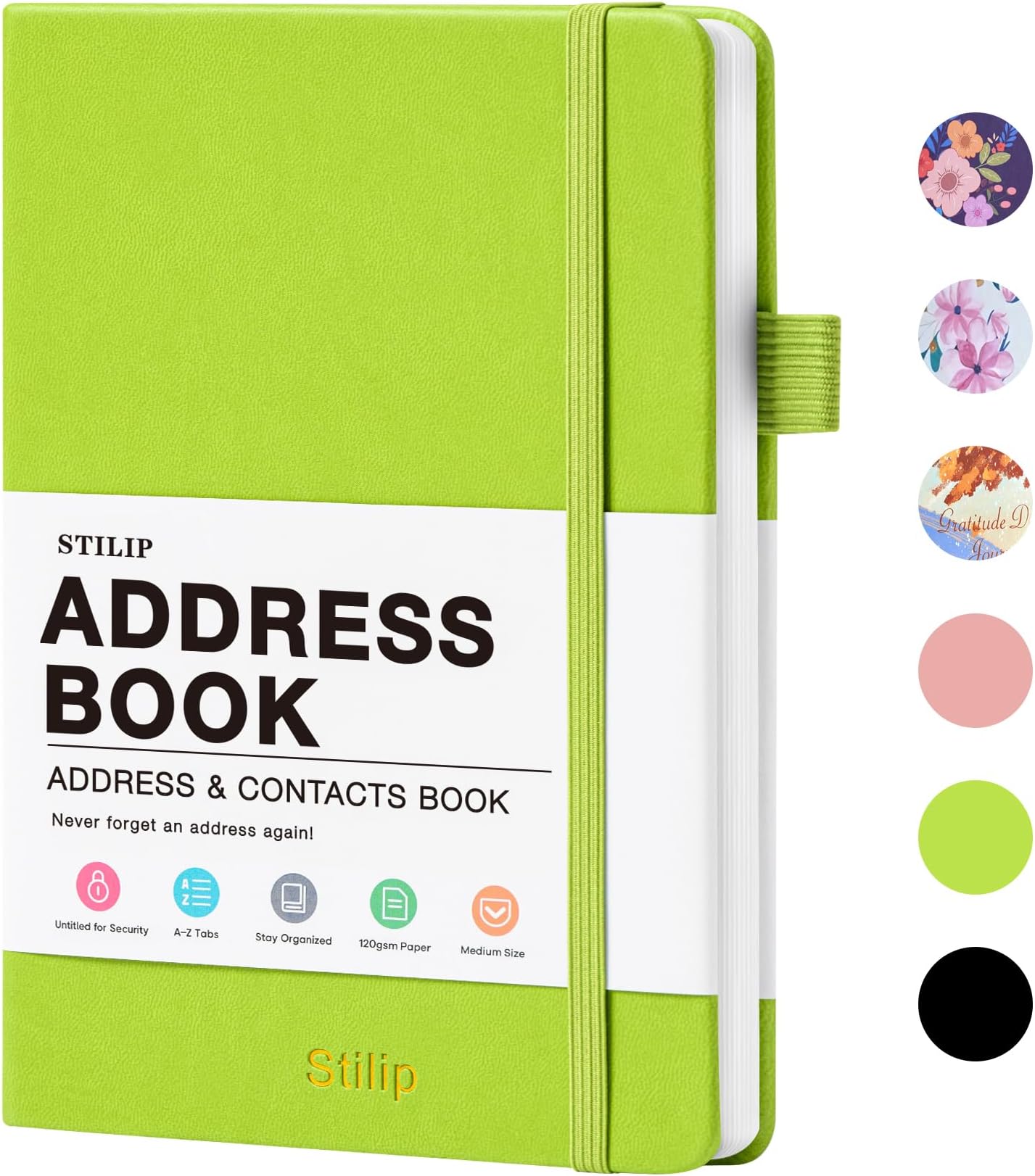Amazon.com : Taja Address Book with Alphabetical Tabs,Hardcover Address ...