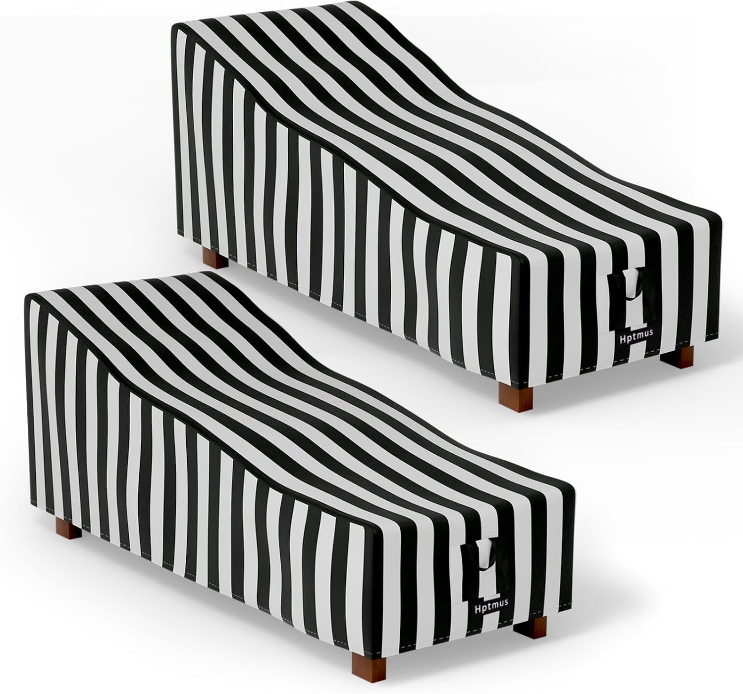 Amazon.com : Hptmus 2Pcs Outdoor Chaise Lounge Covers - Patio Chaise ...
