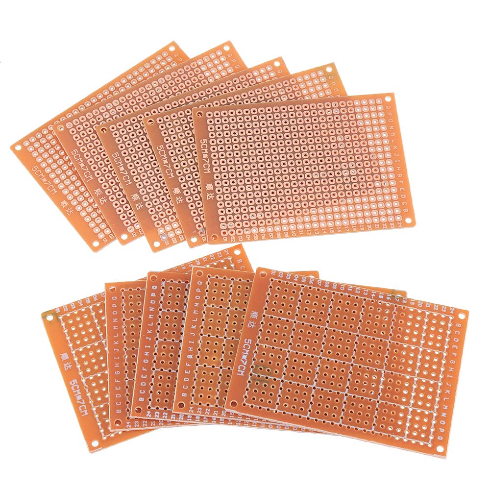 CoCocina 30Pcs Universal PCB Board 5X7Cm 2.54Mm Hole Pitch DIY ...