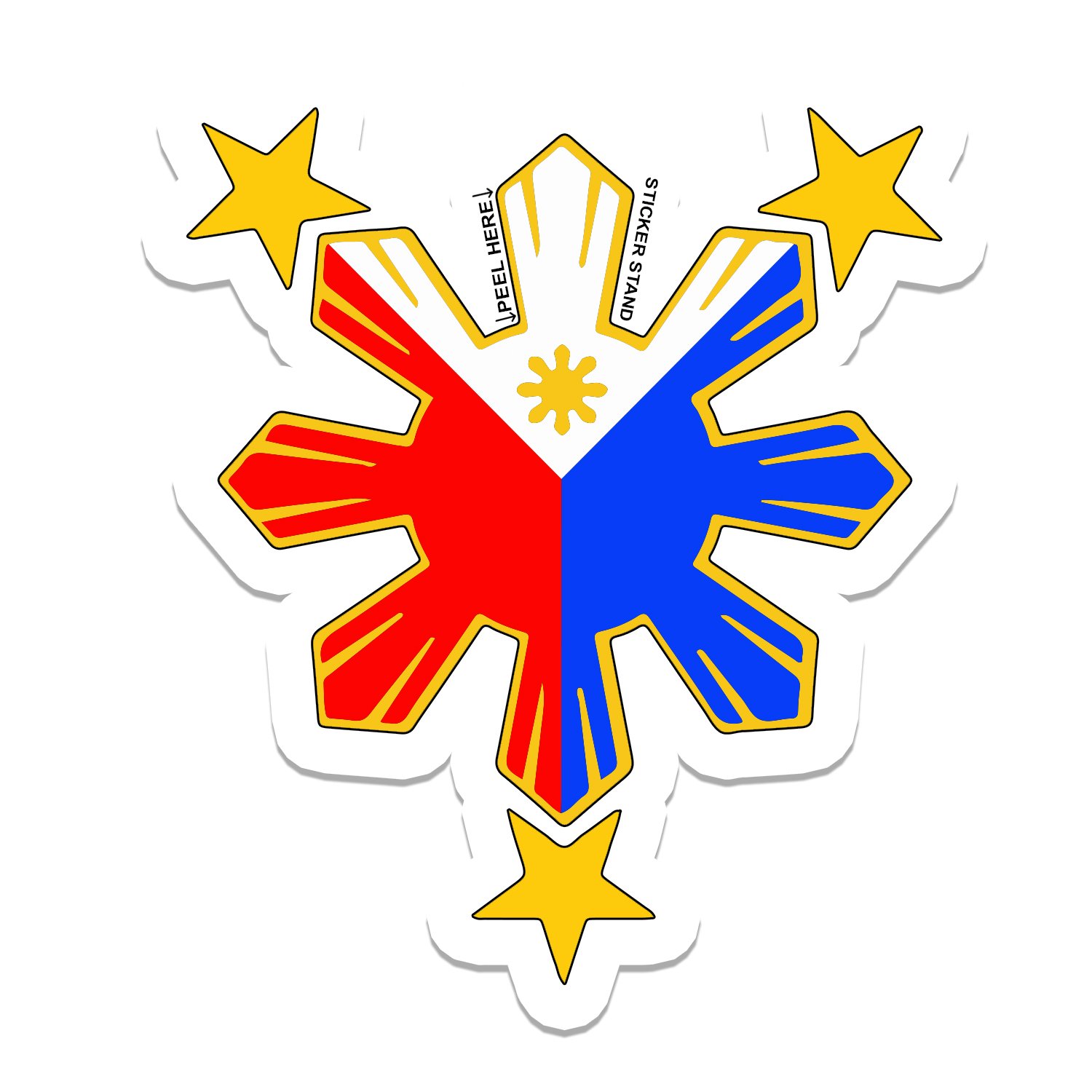 Amazon.com: Philippine Flag Sun Car Decal/Stickers : Automotive
