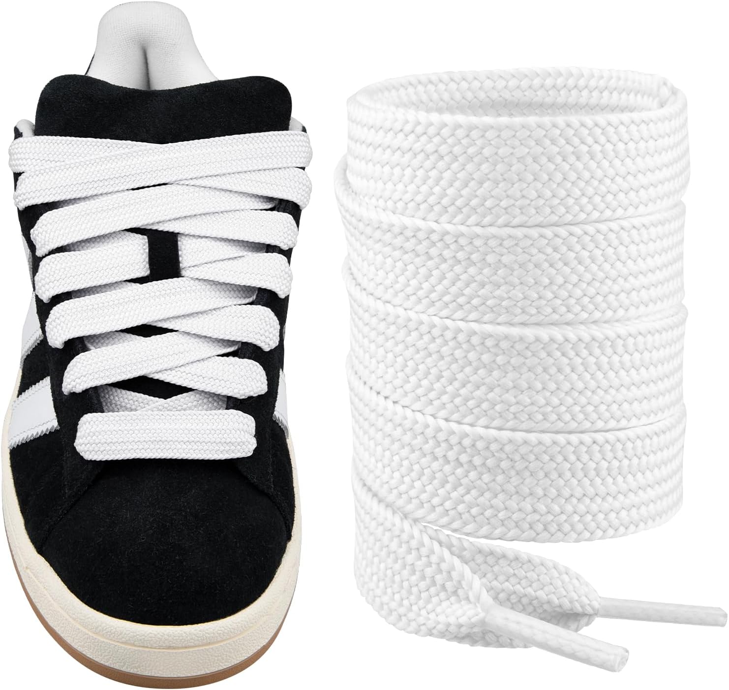 Endoto Fat Shoelaces for Adidas Campus 00s,16MM Chunky Thick Flat Wide ...