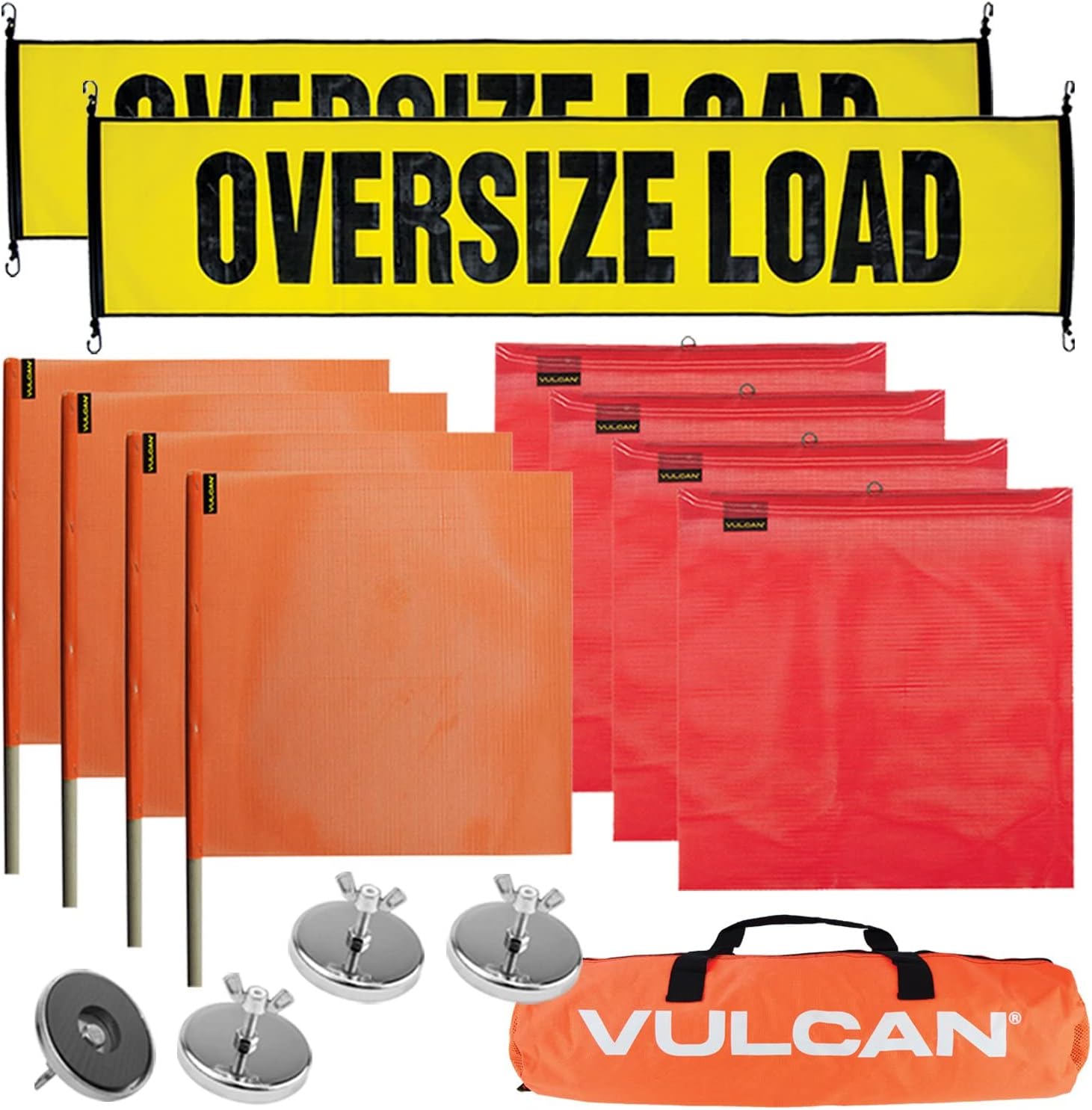 VULCAN Flags, Oversize Load Banners, and Magnets Kit - Includes 2 ...