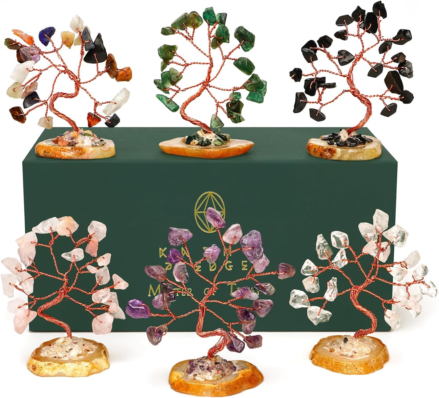 Amazon.com: Crystal Tree for Positive Energy, 7 Chakra Stones and ...