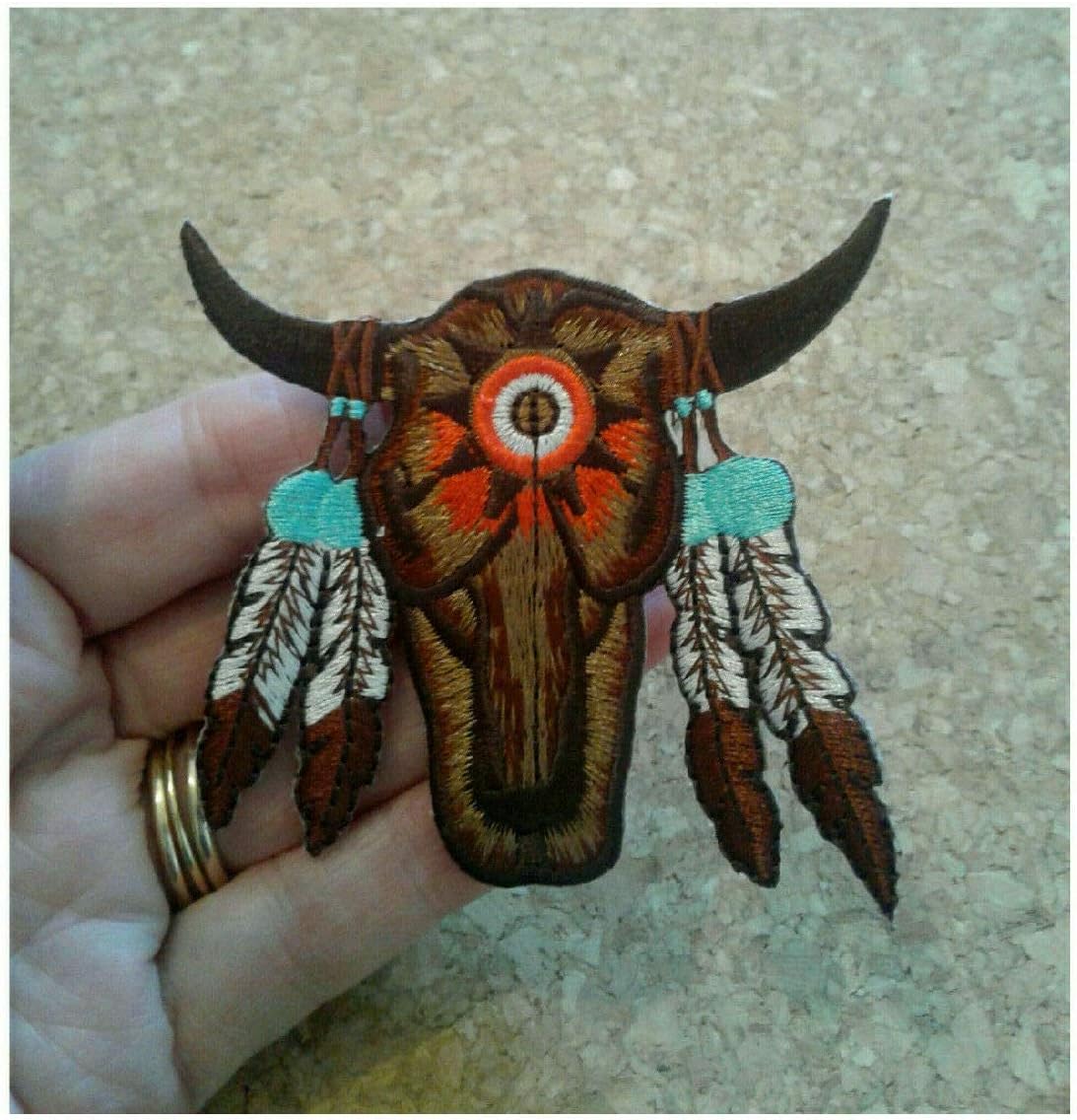 Amazon.com: Set of 4 Native American Indian Feather Patches - 3.5-4.1 ...