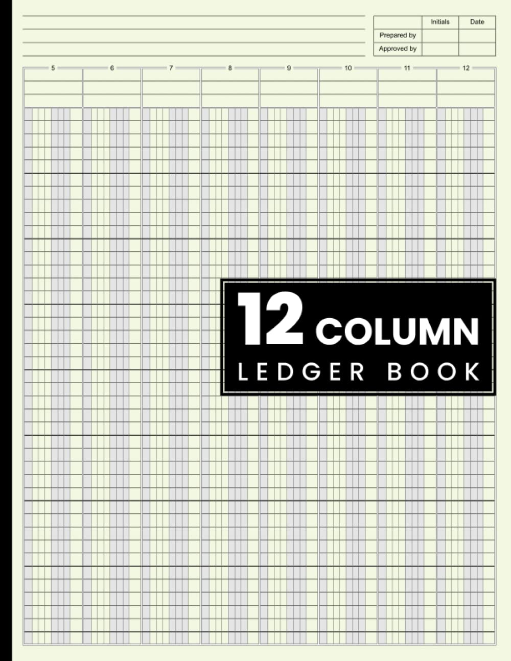 12 Column Ledger Book: Accounting Ledger Book for Bookkeeping, twelve ...