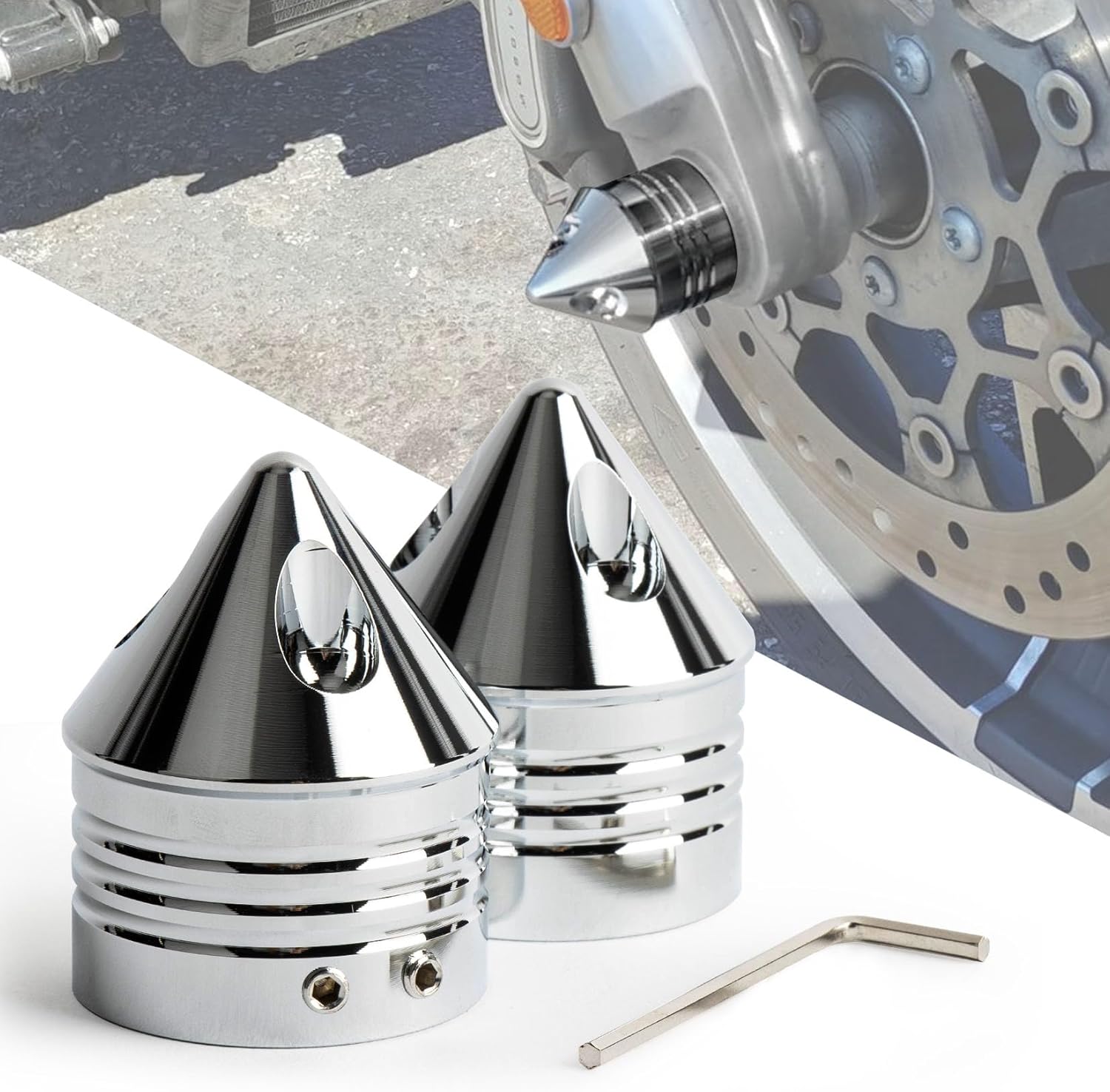 Amazon.com: Front Axle Caps, PSLER Motorcycle Front Axle Nut Cover Cap ...