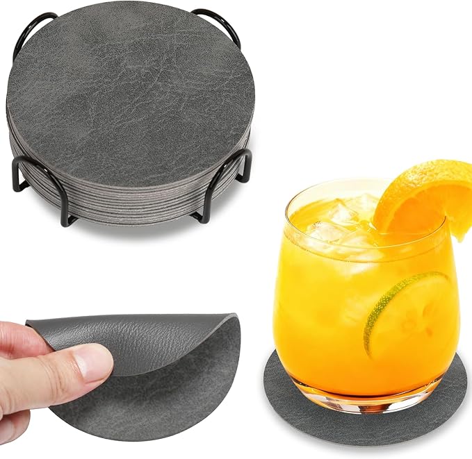 Set of 16 Coasters for Glasses – Glass Coasters & Drinks Coasters Made ...