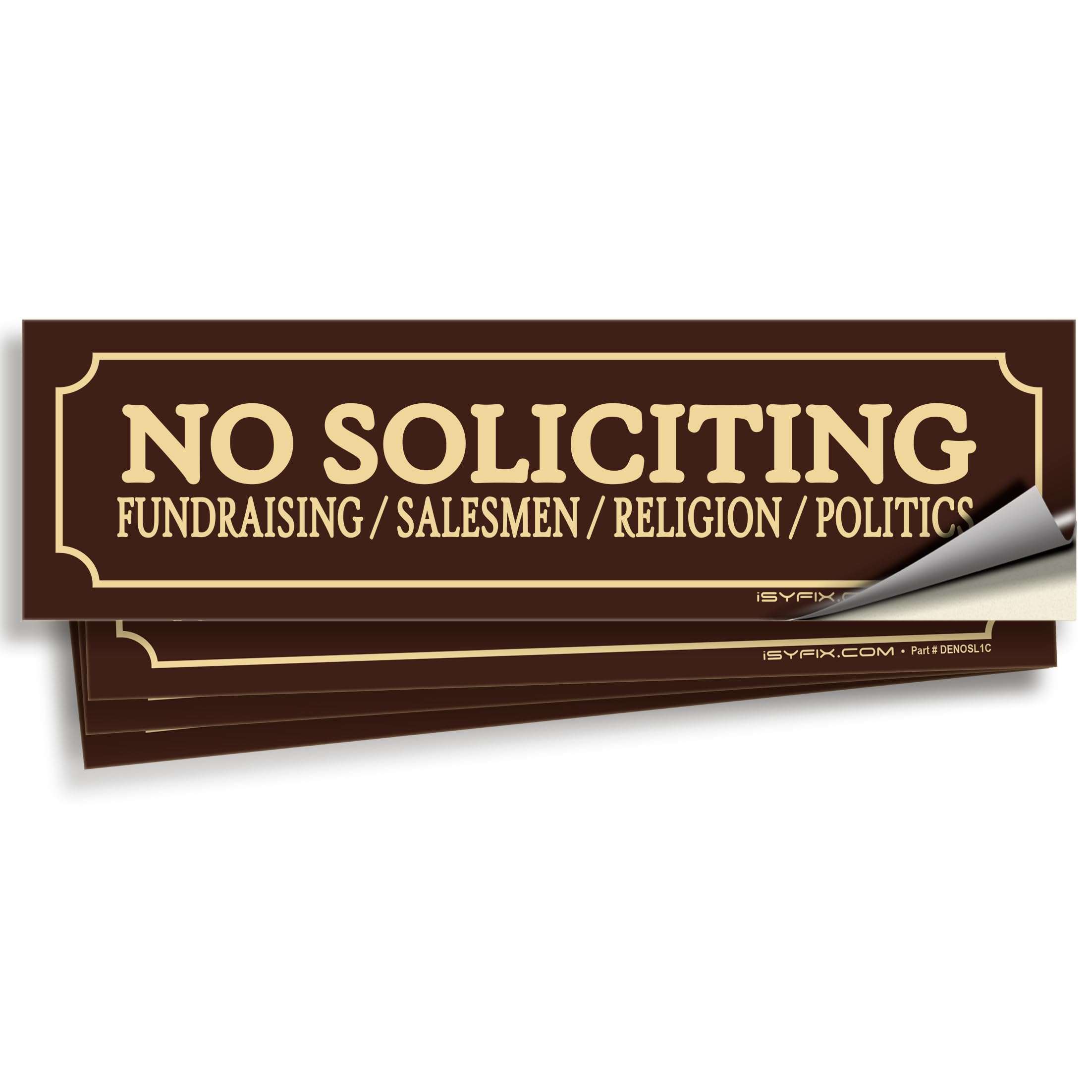Snapklik.com : No Soliciting Sign Sticker For House, Home & Business ...